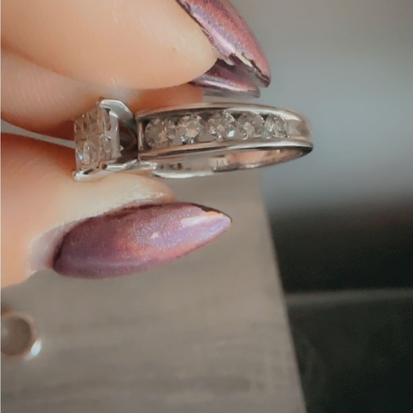 Jewelry | 3ct Tw Princessround Cut Diamond Engagement Ring Set | Poshmark